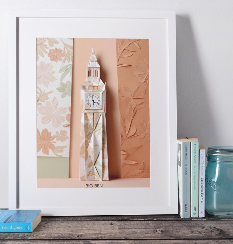 Origami City Monuments Big Ben, Eiffel Tower, Belvedere Palace and More ...