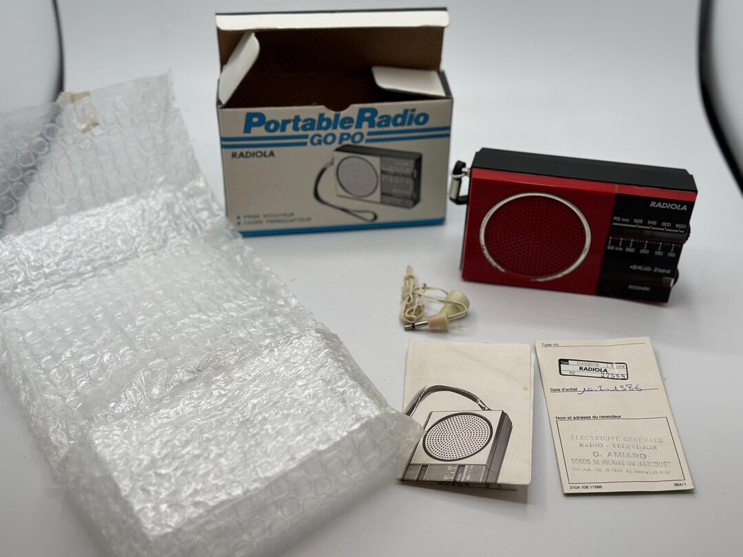 Vintage RADIO 1980! Radiola (=philips) D4020 +test OK! Transistor ...