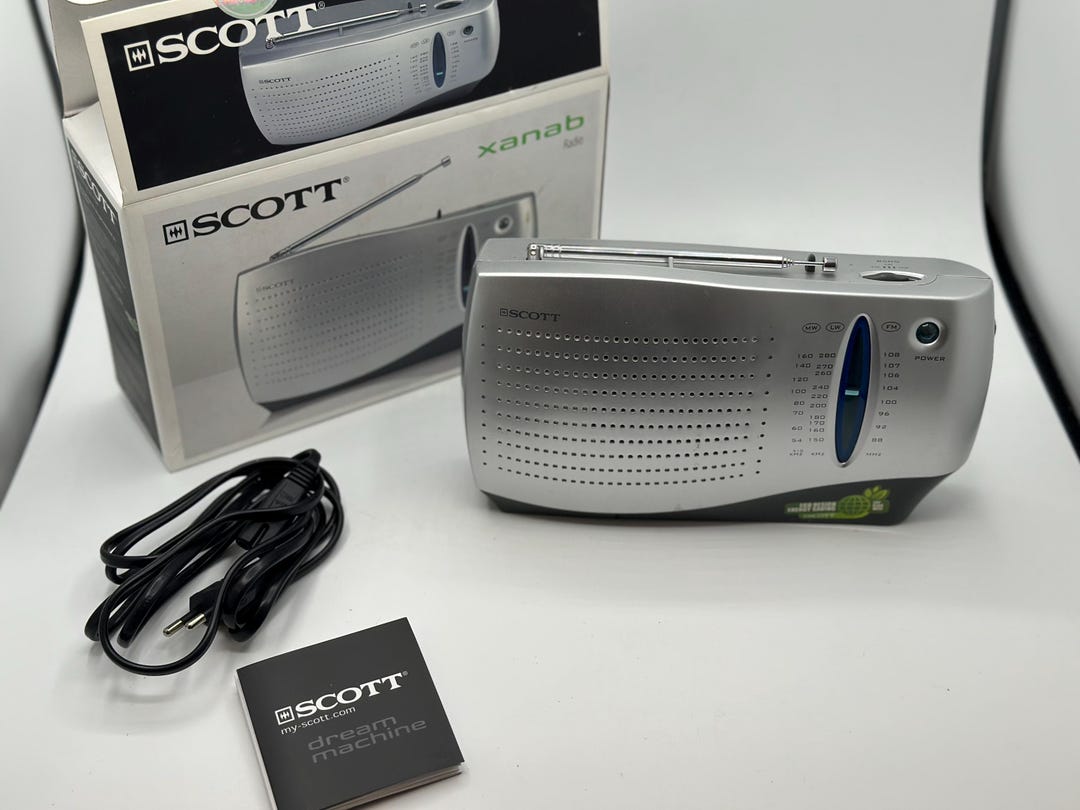 Vintage RADIO 1990! Scott RX-12 + Test Ok! Fm/transistor/portable No ...