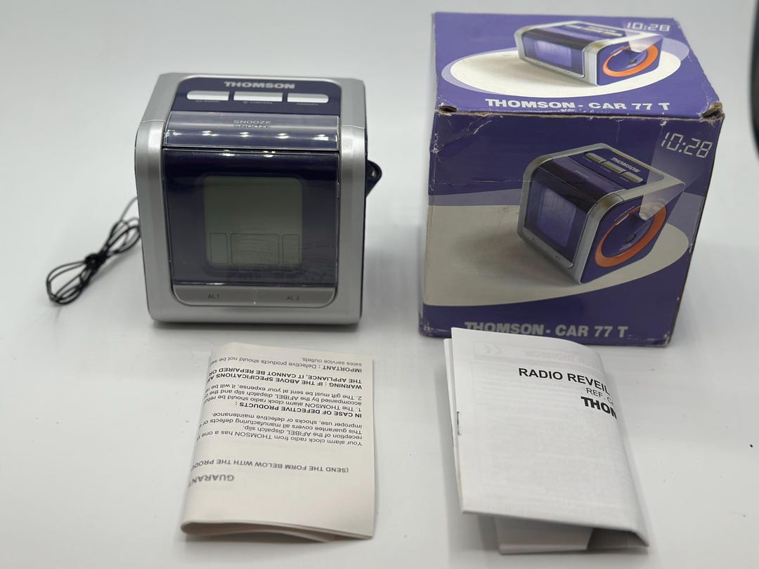 RADIO Thomson CAR 77 T PROJECTION Alarm Clock +test Ok! No Sony - Etsy