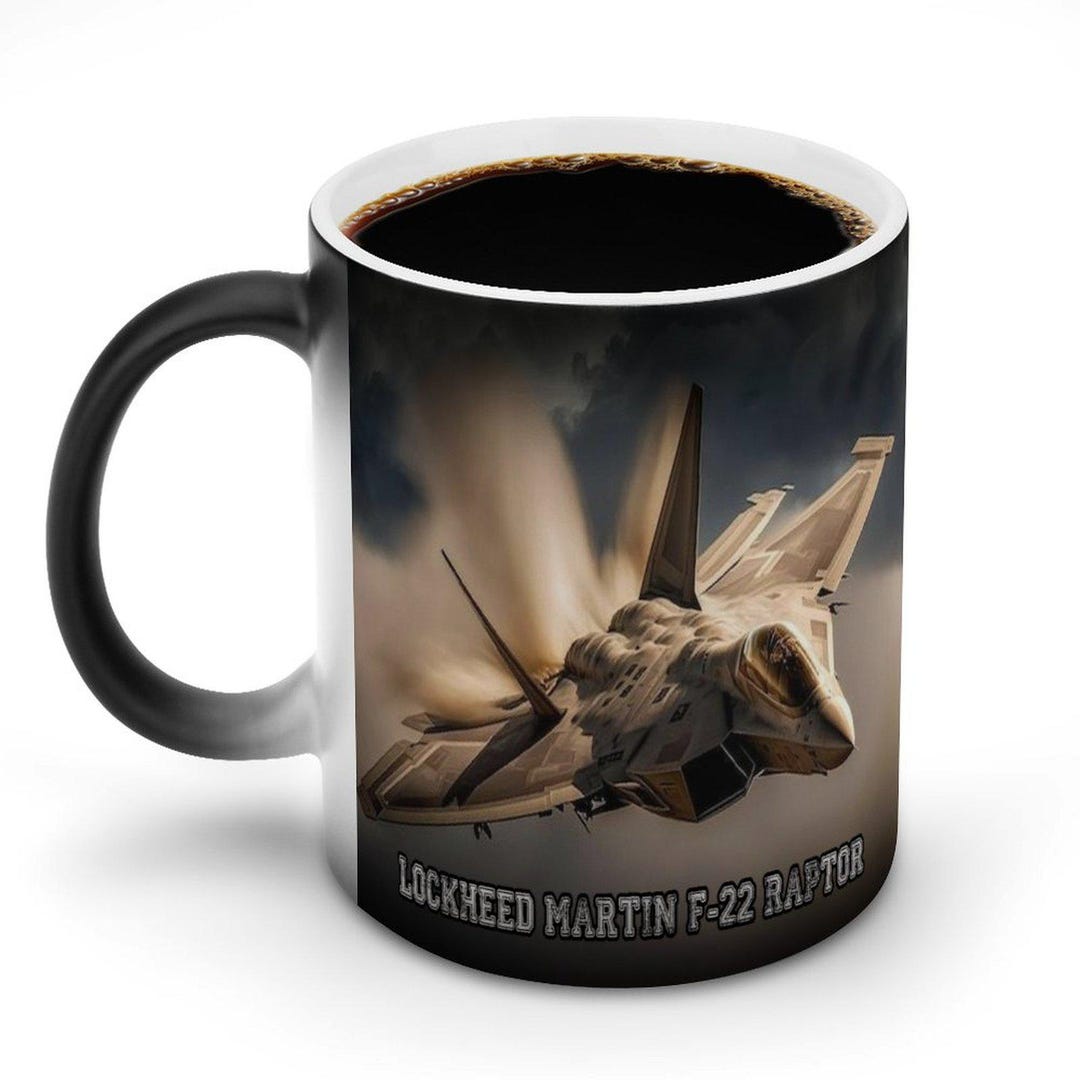 Lockheed Martin F-22 Raptor Flying Through the Clouds 16.86 Ounce Heat ...