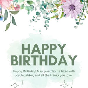 Green Birthday Card - Etsy