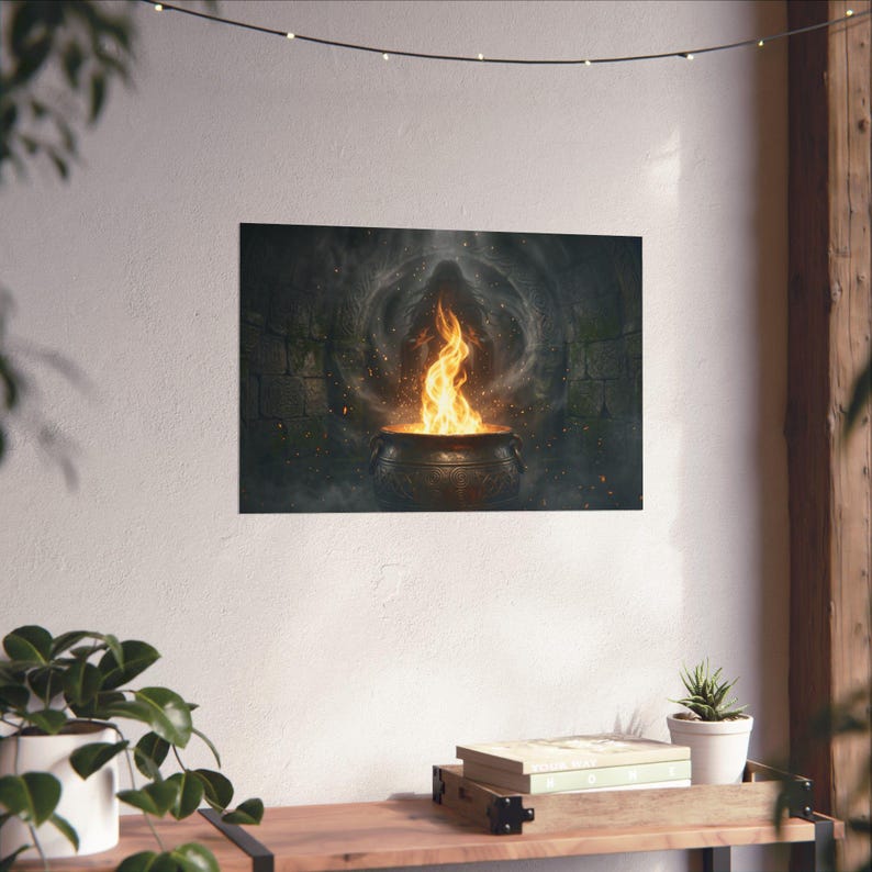 Brigid Poster | Celtic Mythology Wall Art | Sacred Symbols Print - Etsy