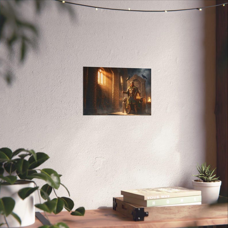 Lugh Poster | Celtic God Wall Art | Temple Scene | Legendary Deity ...