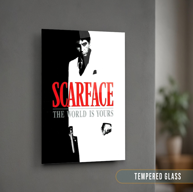 Scarface Poster , Tony Montana Print, Scarface Movie Wall Decor, the ...