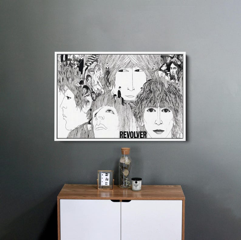 The Beatles Art Print, the Beatles Poster, Revolver Album Print, Rock ...