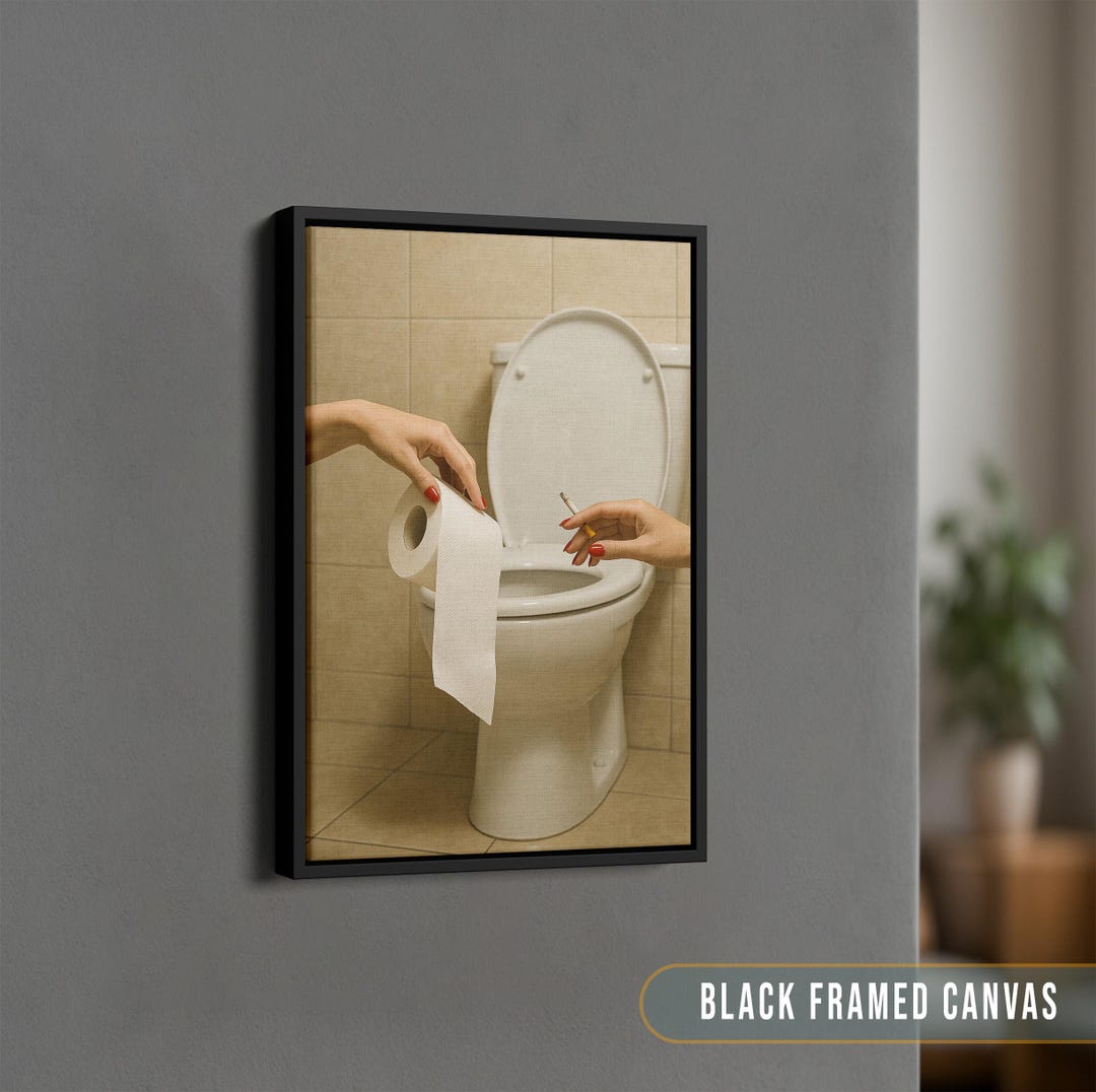 Funny Toilet Wall Decor, Toilet Poster, Toilet Humor Amusing Present ...