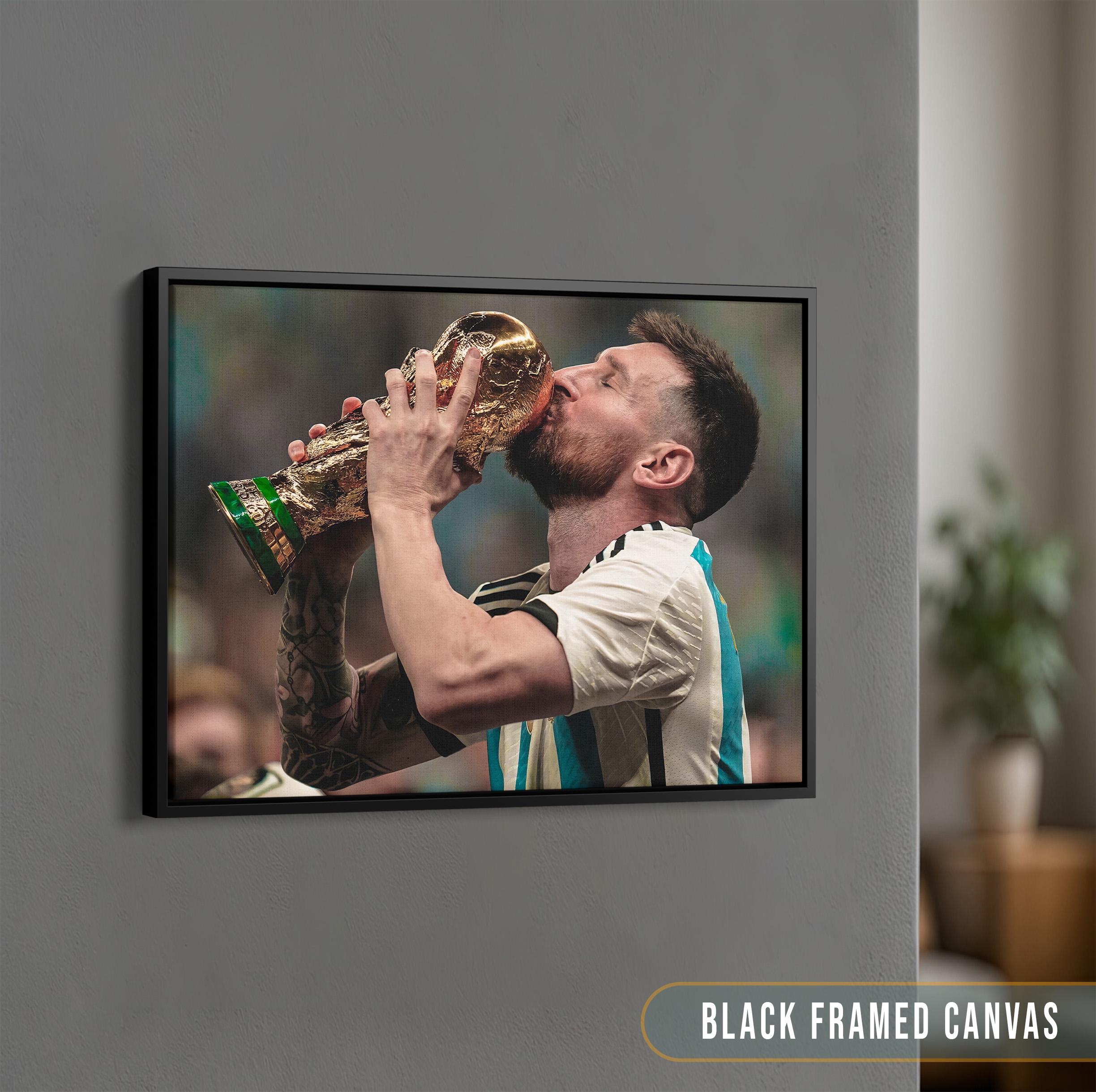 Lionel Messi Canvas Print, Sports Wall Art, Argentina Soccer Print ...