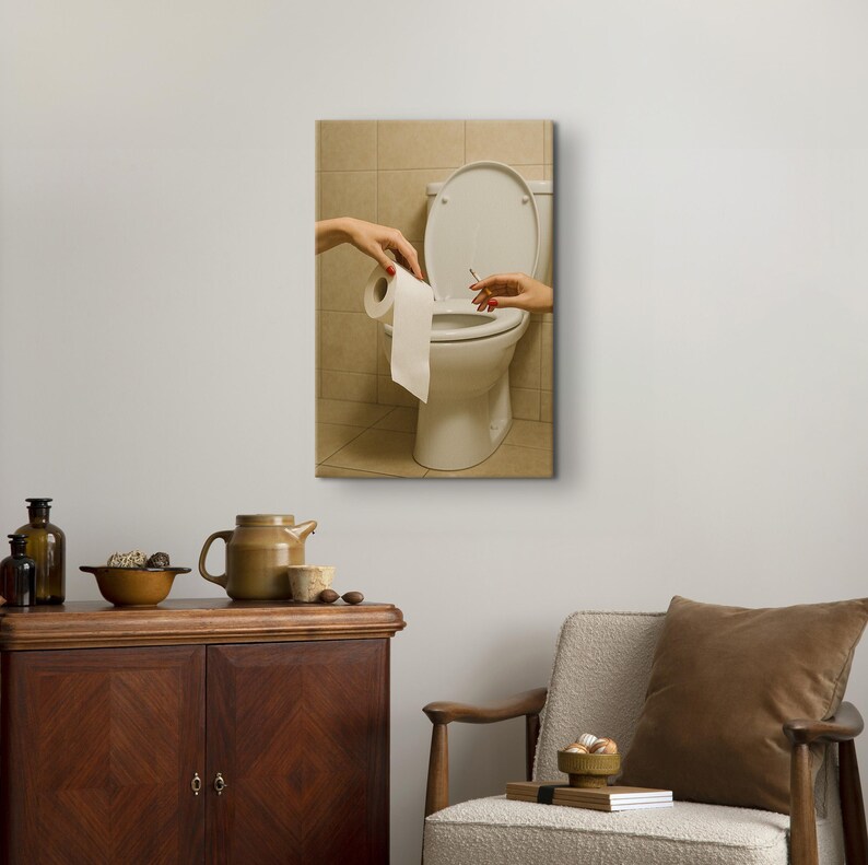 Funny Toilet Wall Decor, Toilet Poster, Toilet Humor Amusing Present ...