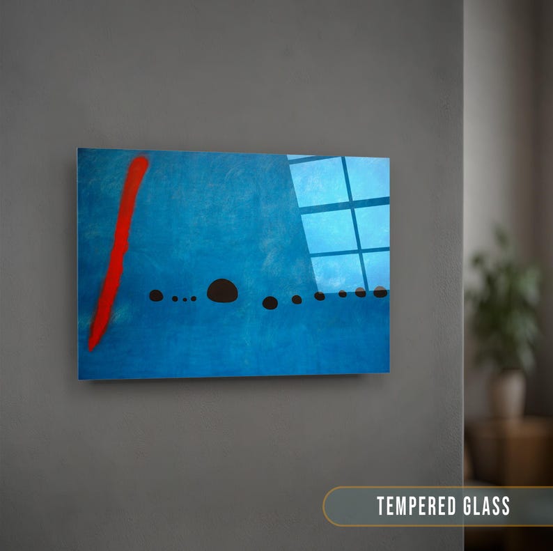 Joan Miro Triptych Bleu Print, Triptych Bleu II Canvas, Joan Miro Blue ...