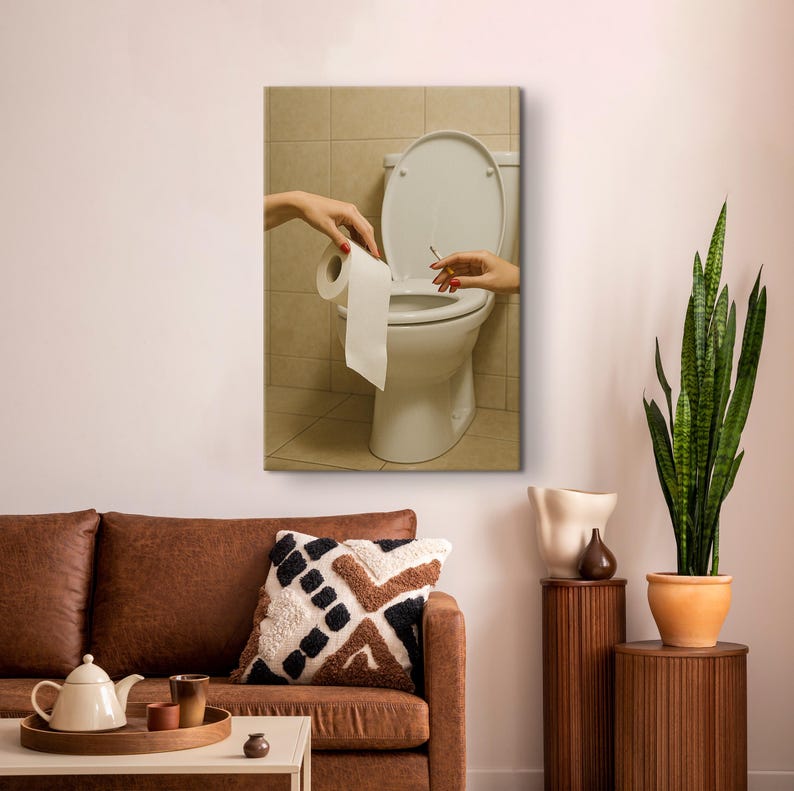 Funny Toilet Wall Decor, Toilet Poster, Toilet Humor Amusing Present ...