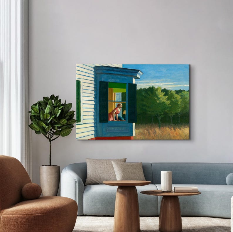 Edward Hopper Posters, Cape Cod Morning by Edward Hopper Painting, Art ...
