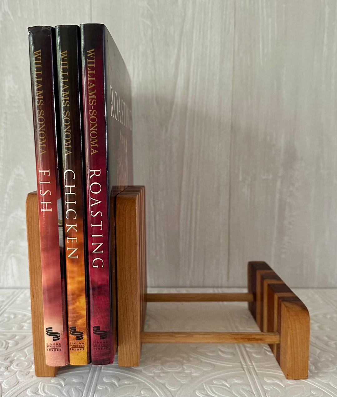 Vintage Wood Expandable Tabletop Book Rack/desk Top Shelf/countertop ...