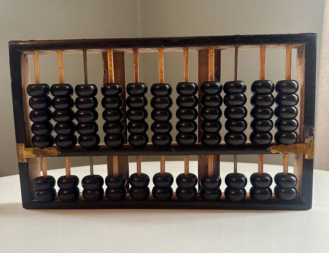 Vintage Large Wooden Abacus/lotus Flower Brand/ Chinese Abacus - Etsy