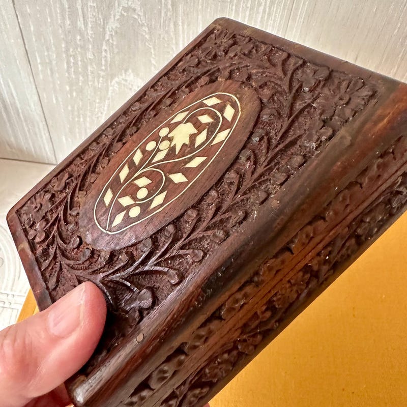 Indian Pearl Wooden Box - Etsy