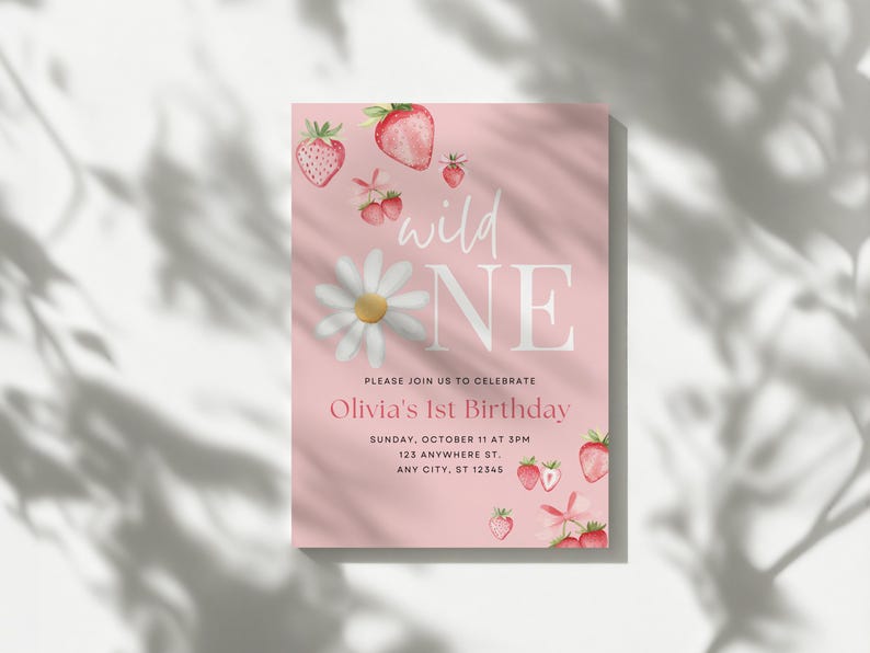 Clipart de primer cumpleaños con bayas, colección de fresas Coquette ...