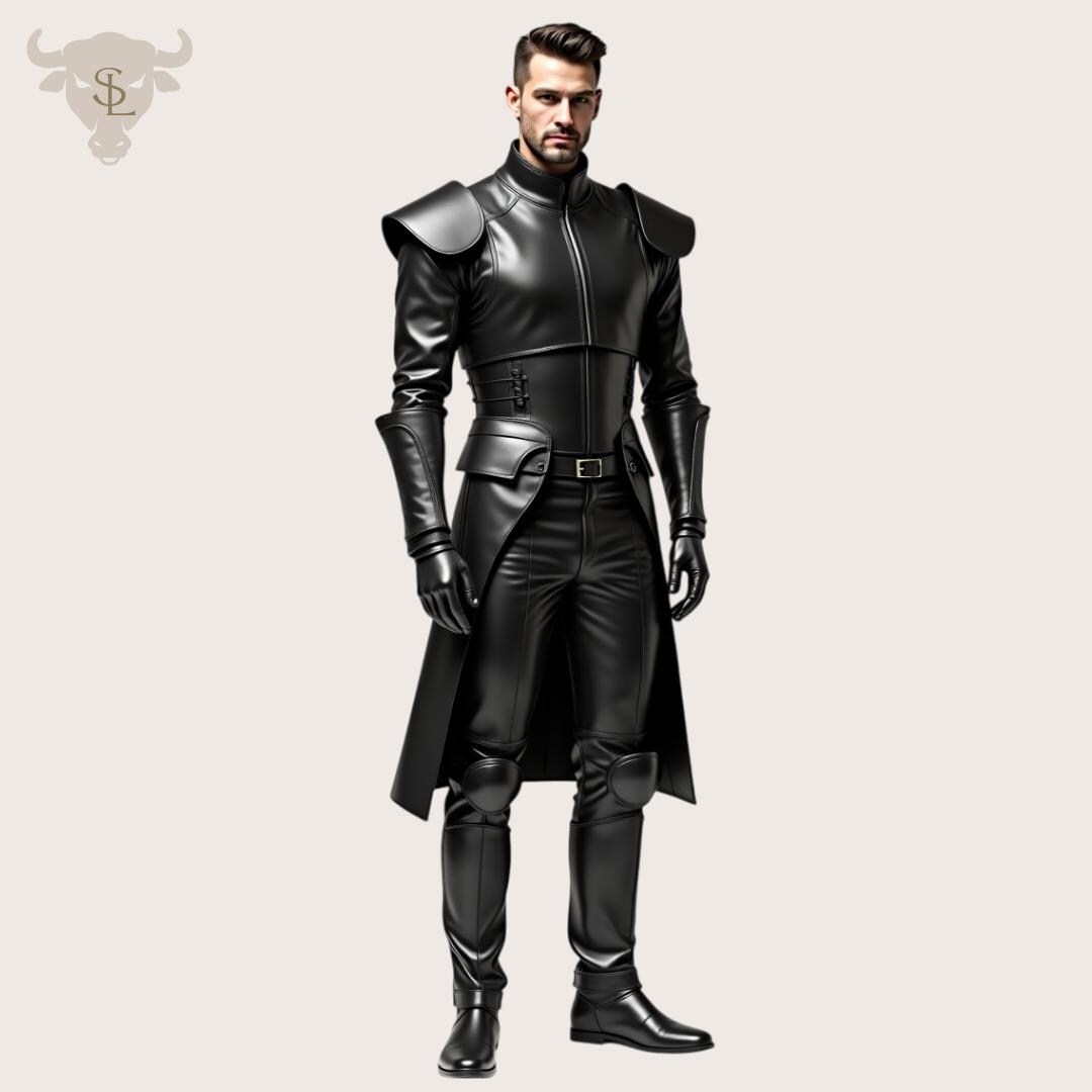 Handmade Leather Armor Coat: Gothic Steampunk Cosplay Trench - Custom ...