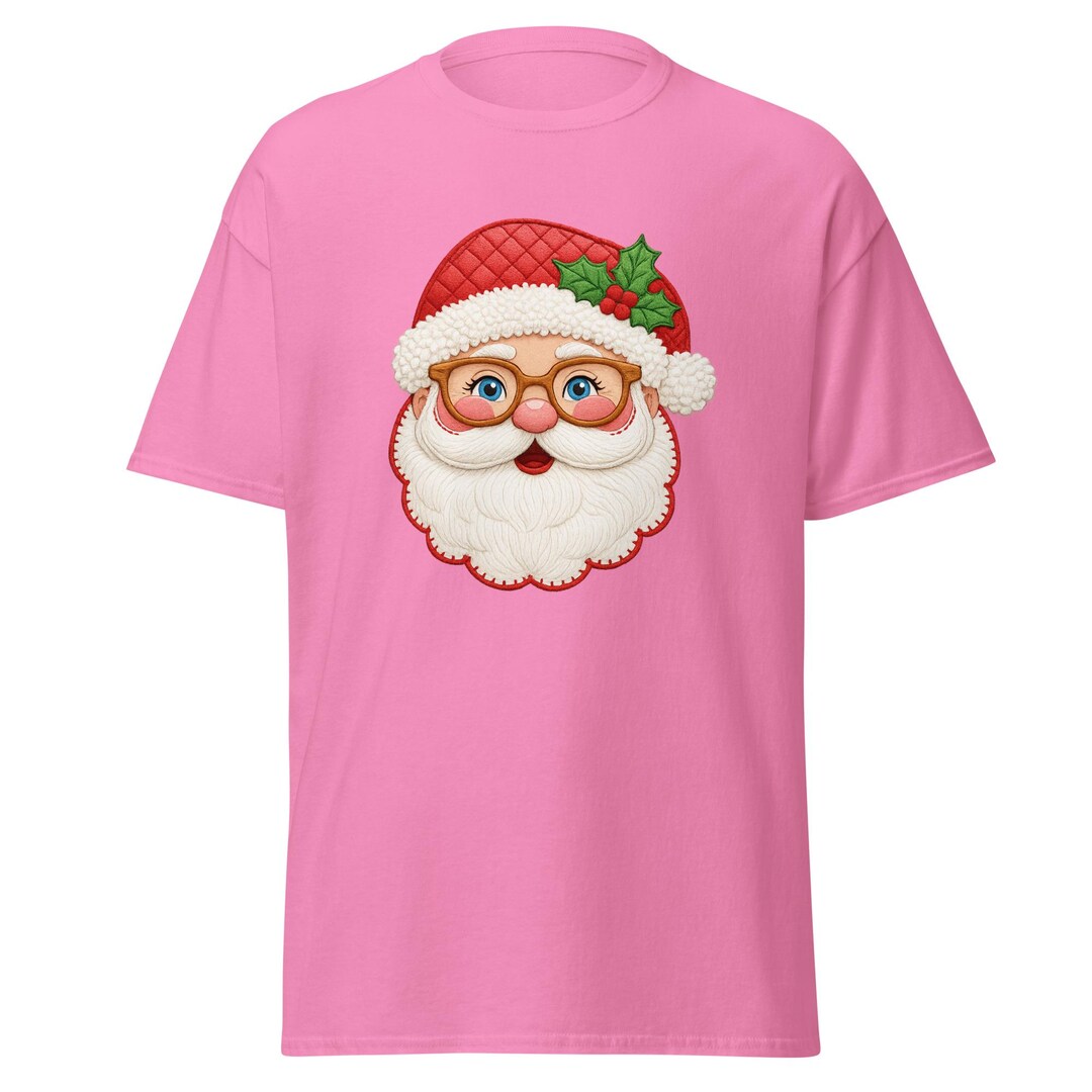 Cute Santa Face Shirt – Christmas Santa Claus T-shirt With Glasses ...