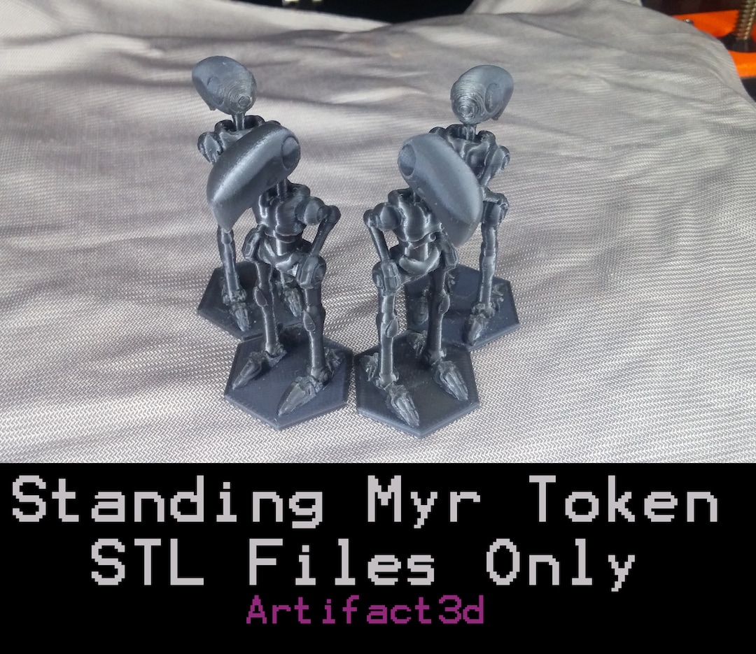 Silver Myr MTG Miniature Figurine STL File - Etsy