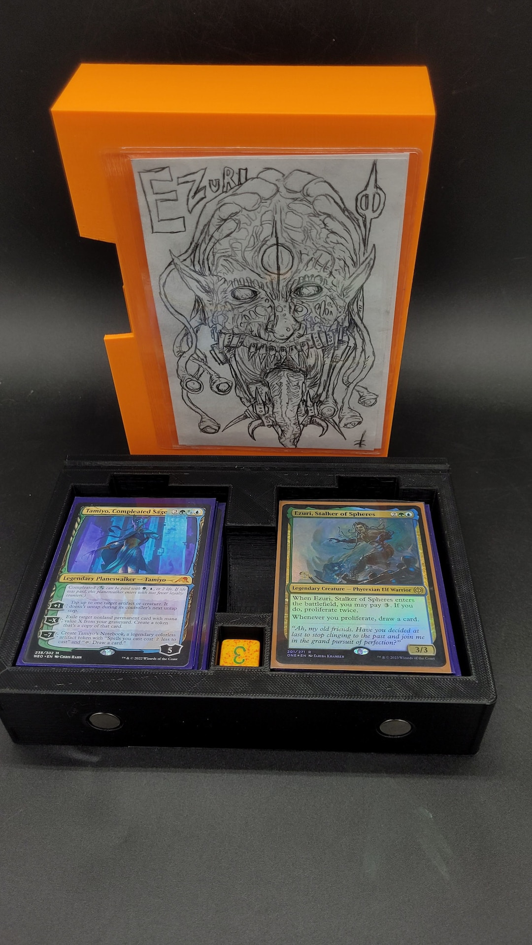 VHS Tape Style MTG Commander Deck Box, Custom Colors Available With Art ...