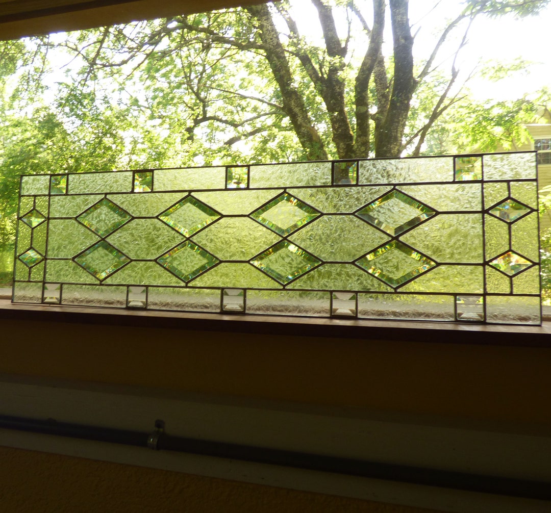 Stained Glass Victorian Style Transom and Sidelight - Etsy