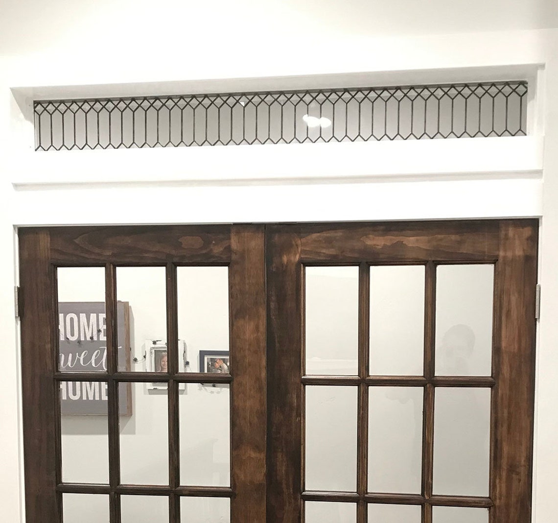 Stained Glass Transom Window Panel - Trellis Transom 1" - Custom Sizes ...