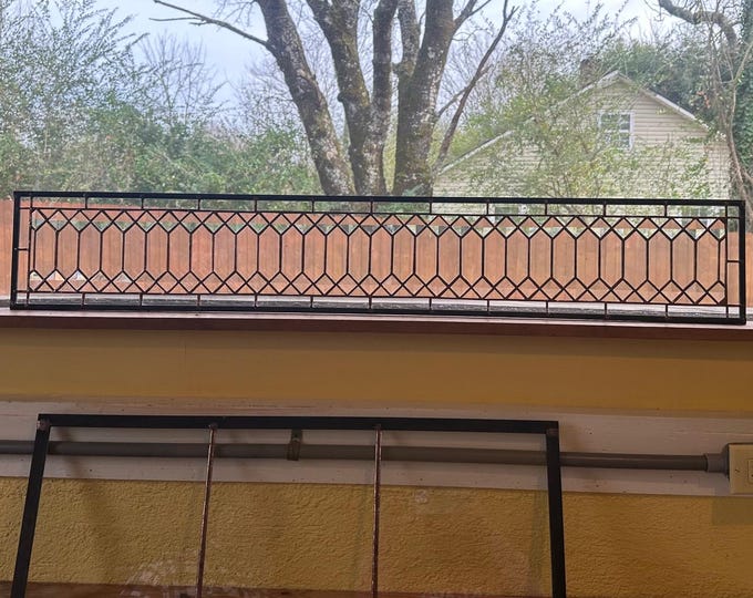 RESERVED LISTING for Veronica - Stained Glass Transom Window - Trellis ...