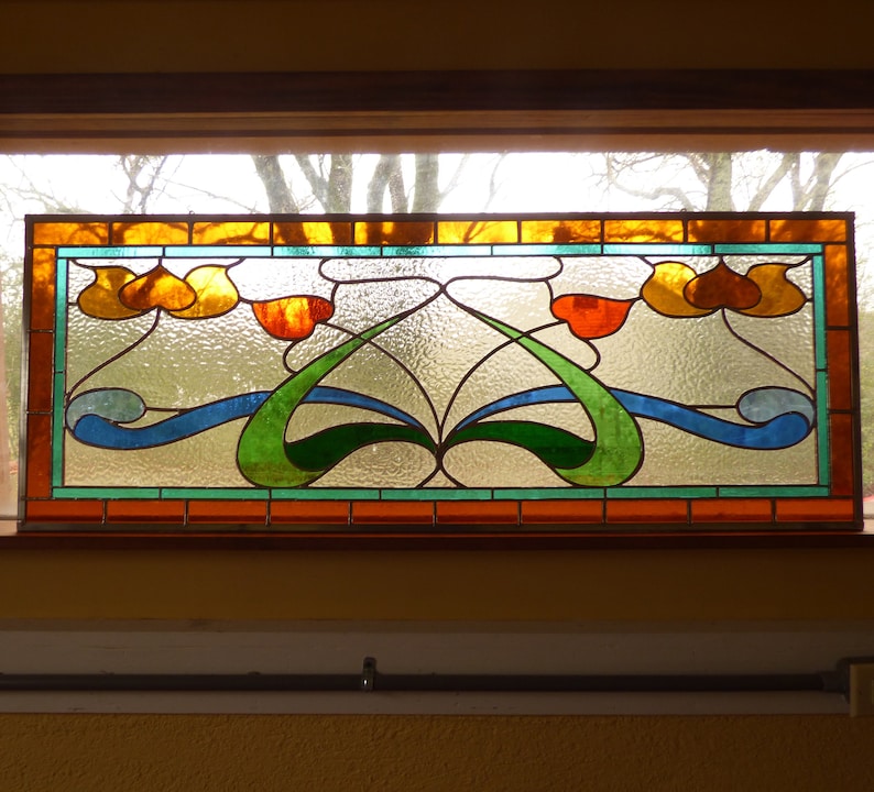Art Deco Stained Glass Panels - Glass Designs