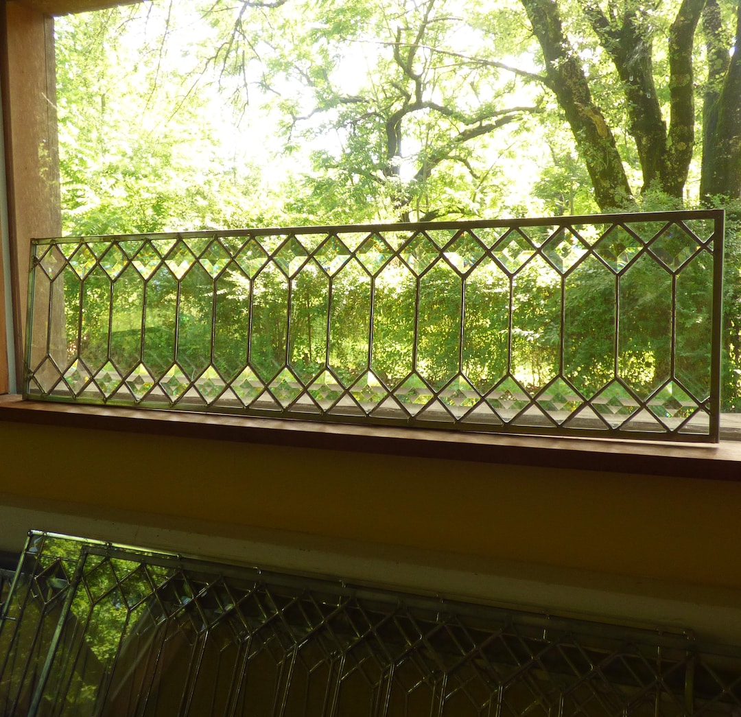 Stained Glass Transom Window - Trellis Transom 1 1/2" Window Panel ...