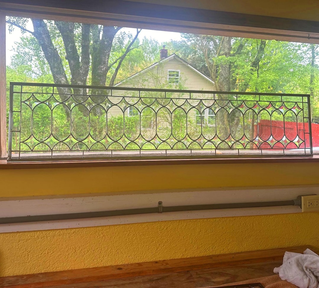Stained Glass Transom - Star Trellis Transom 1 1/2" - Custom Sizes ...