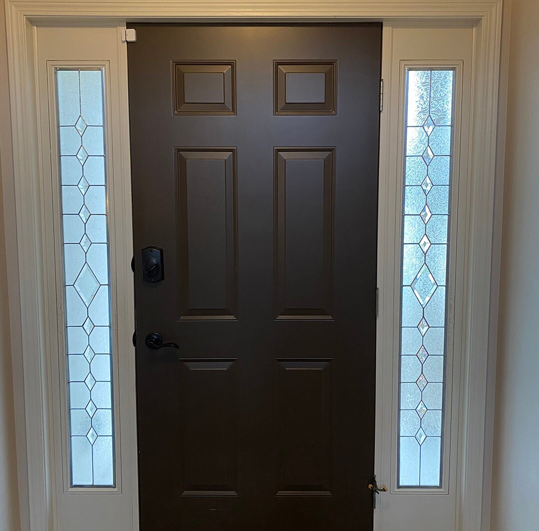 Custom Stained Glass Panel Diamond Style Sidelights / - Etsy