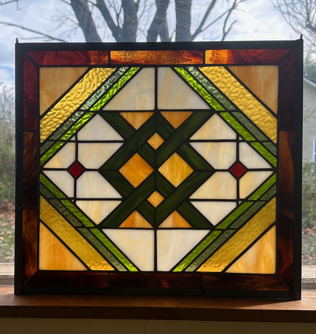 Custom Stained Glass Windows Prairie Style - Etsy