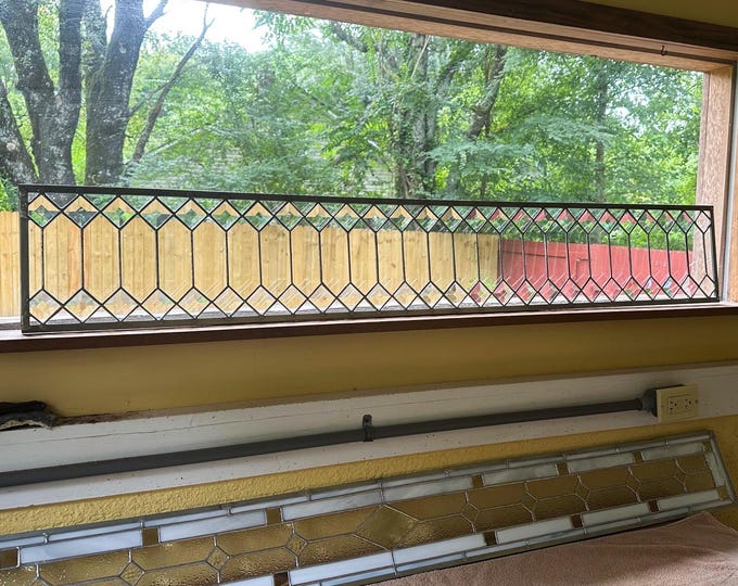 RESERVED LISTING for Laurenliessandco - Stained Glass Transom- Trellis ...