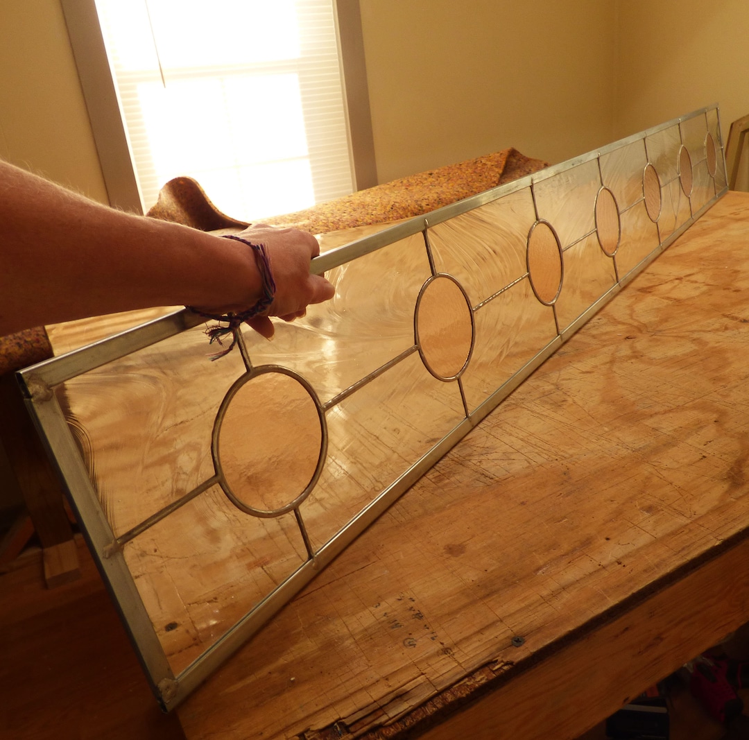 Stained Glass Sidelight or Transom - Beautifully Simplified Circular ...