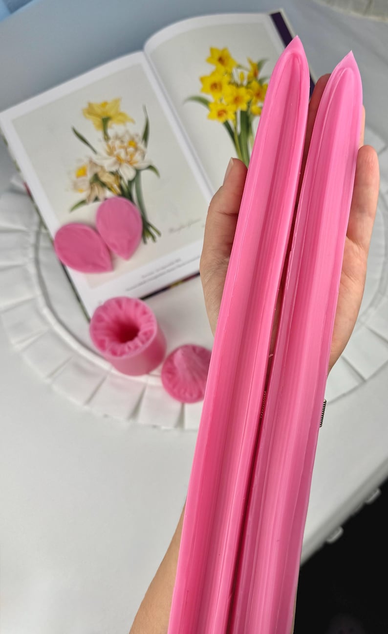 Daffodil Flower Veiner & Cutter Set – Silicone Tools for Petals ...