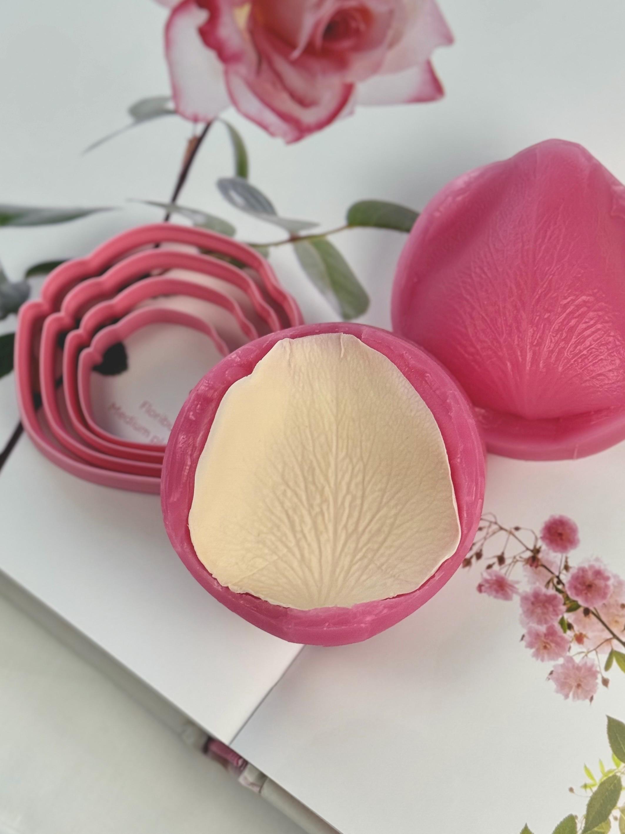 Silicone Rose Petal Veiner – Double-sided for Sugar Flowers, Fondant ...