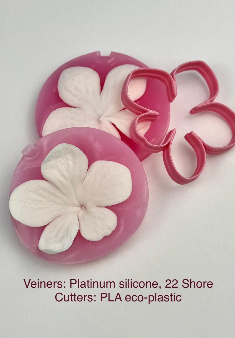 Viburnum Paniculatum Leaf & Petal Veiner Set With Cutters – Botanical ...