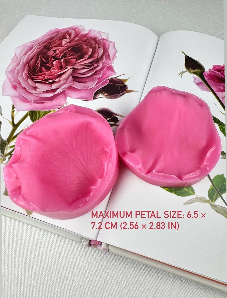 Double-sided Rose Petal Veiner & Cutter Set – Flower Shaper Press for ...