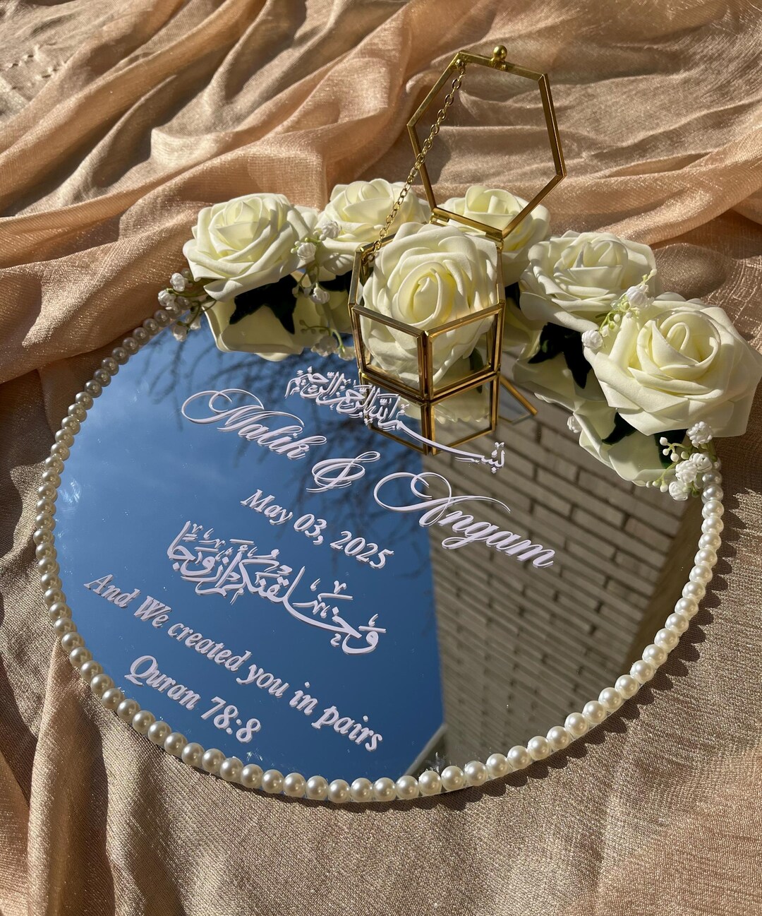 Custom Mirror Ring Tray | Wedding Ring Tray | Engagement Ring Tray ...