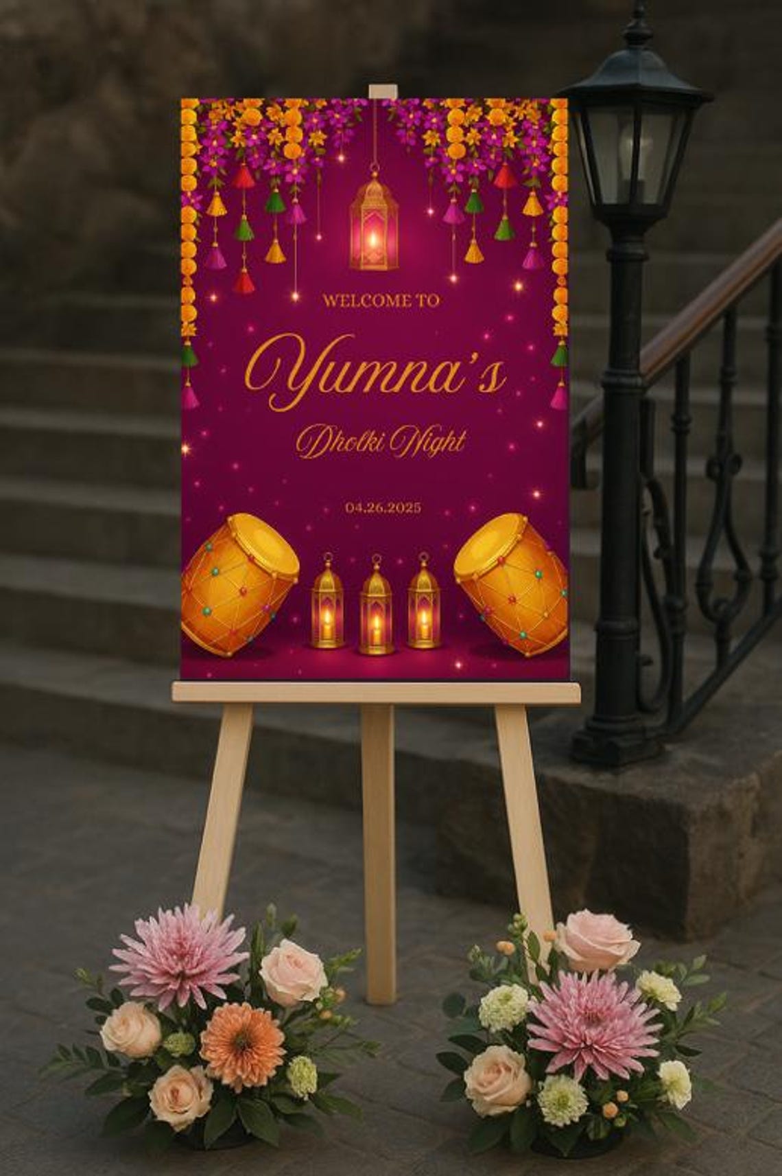 Dholki Welcome Sign as Dholki Decor, Dholki Sign & Dholki Decoration ...