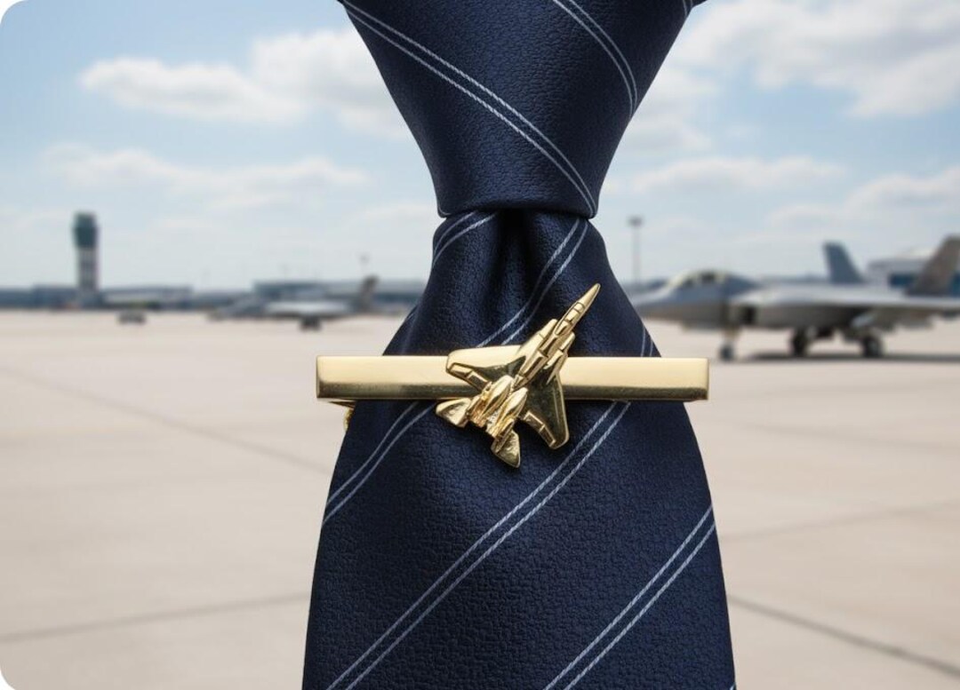 Aviation Fighter Jet Tie Clip | Pilot Accessory - Etsy