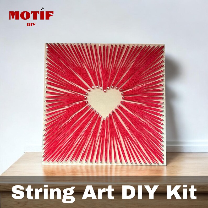 String Art DIY Kit Heart Silhouette, Creative DIY Kit, DIY Wood Sign Craft Kit - Etsy