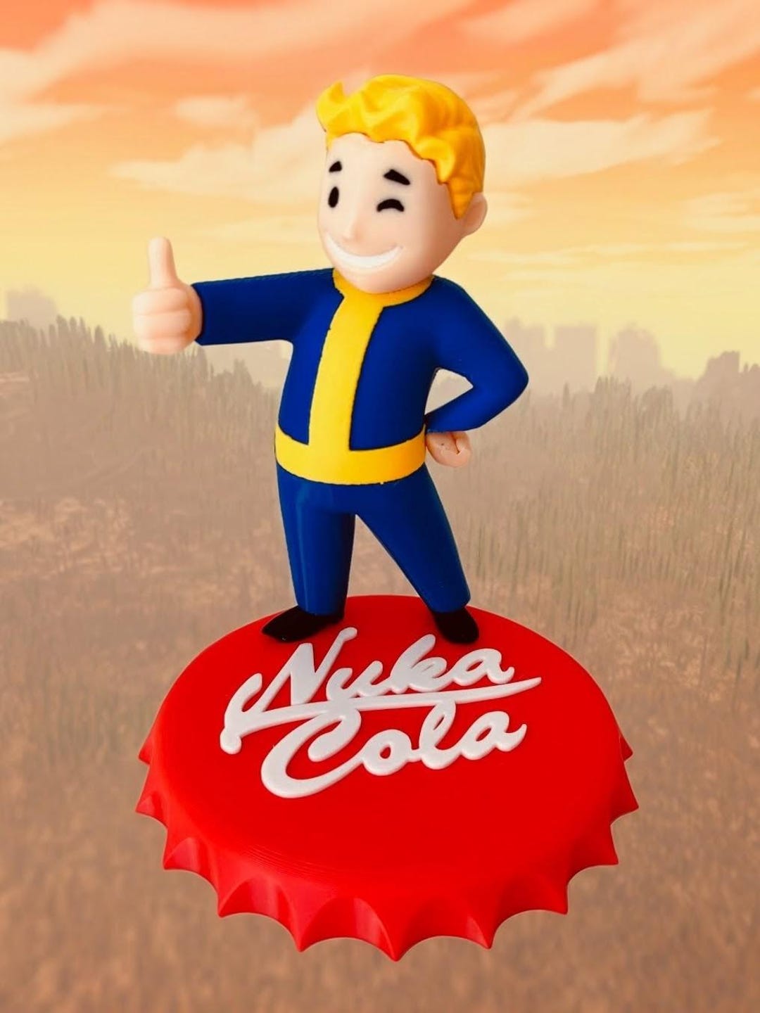 Vault Boy With Nuka Cola Cap Base – Fallout - Etsy