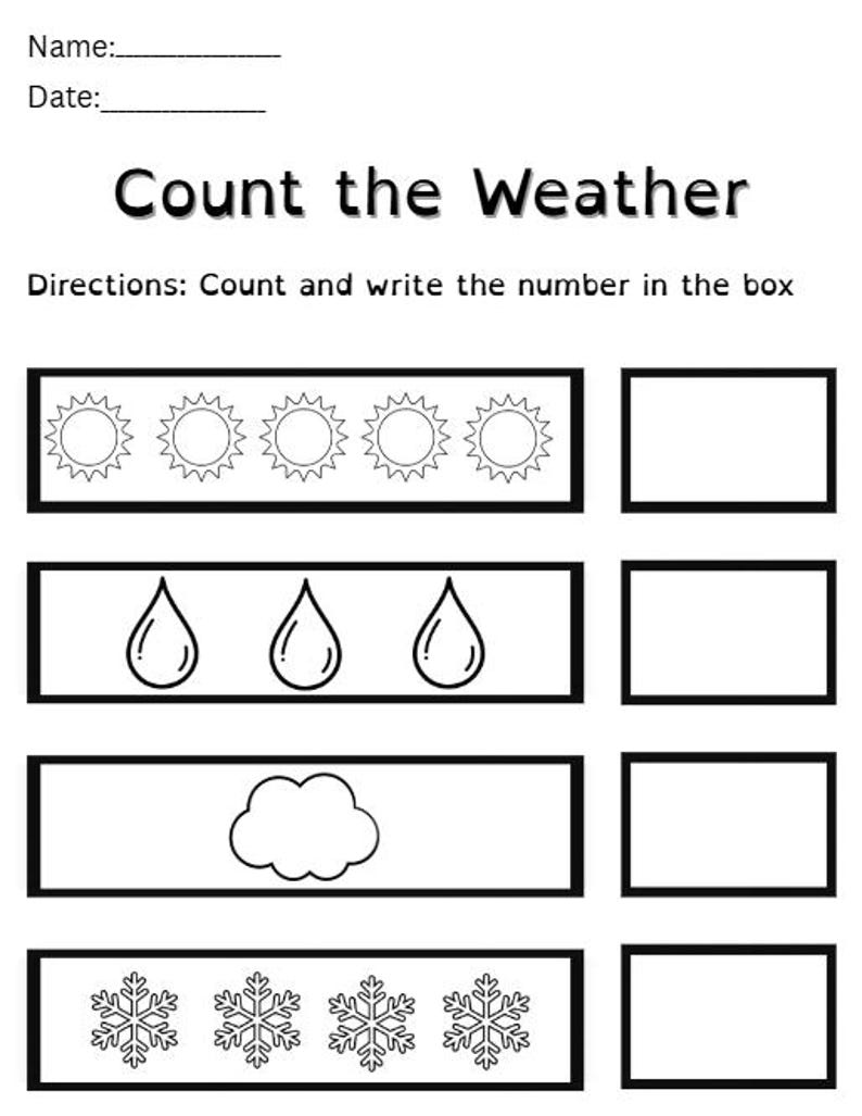 Seasons & Weather Learning Pack | Preschool Printable Worksheet ...