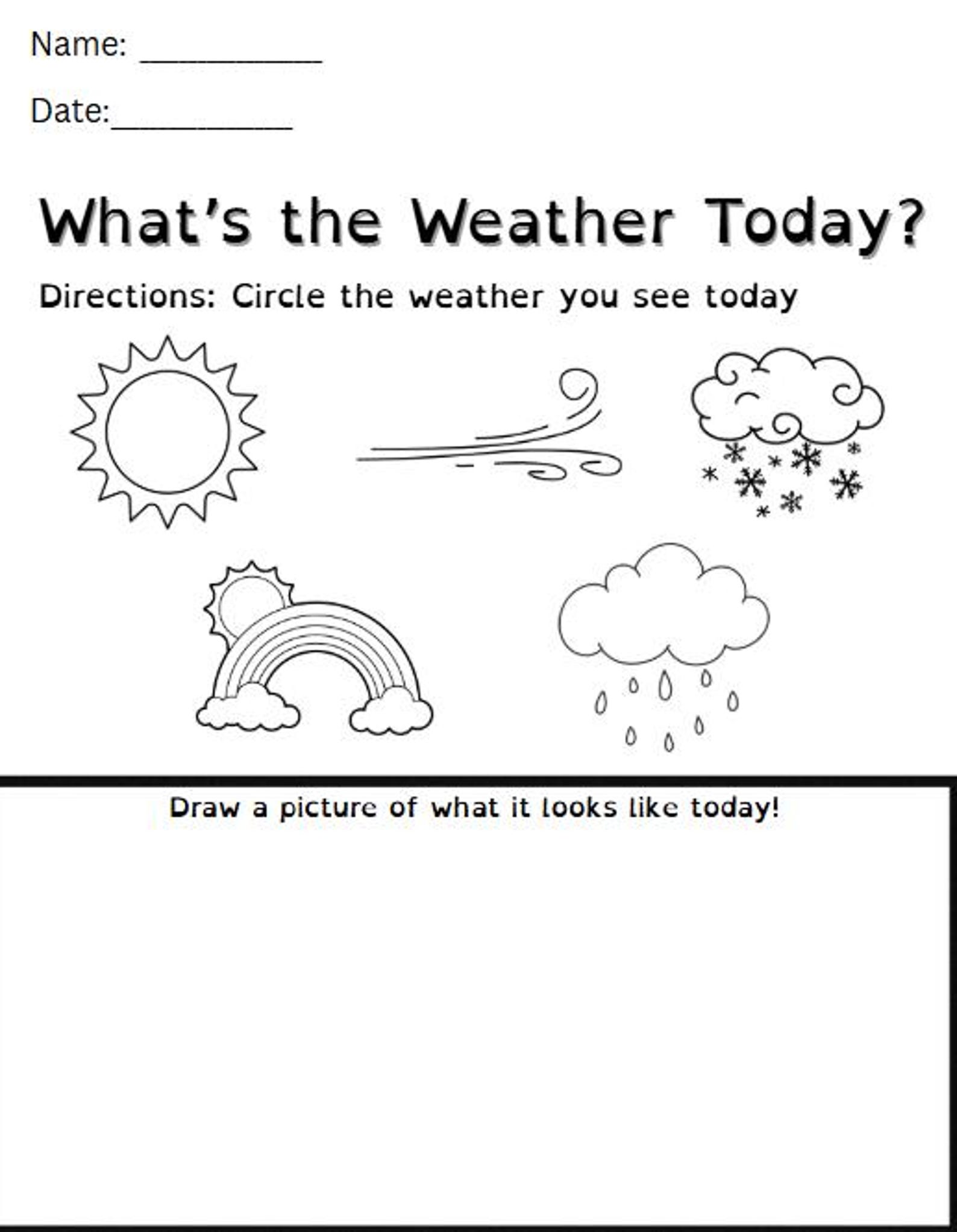 Seasons & Weather Learning Pack | Preschool Printable Worksheet ...