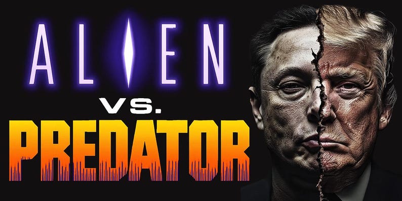 ALIEN Vs. PREDATOR – Elon Vs. Trump Edition - Etsy