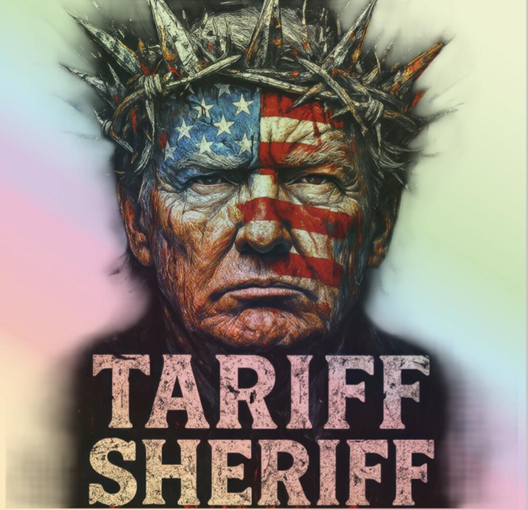 Tariff Sheriff Holographic Sticker - Etsy