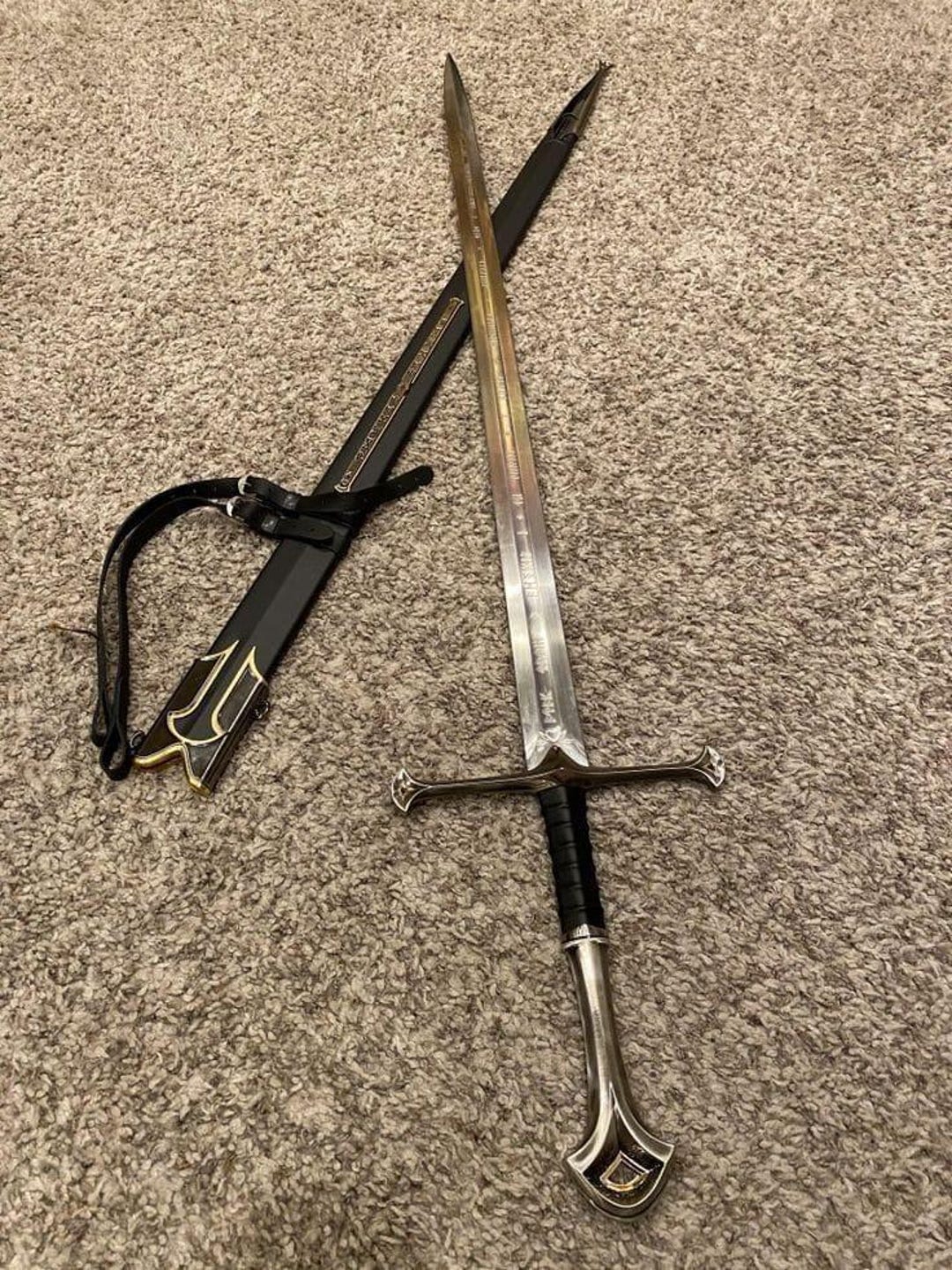 Official Anduril Sword-king Aragorn Sword-master Sword of Replica ...