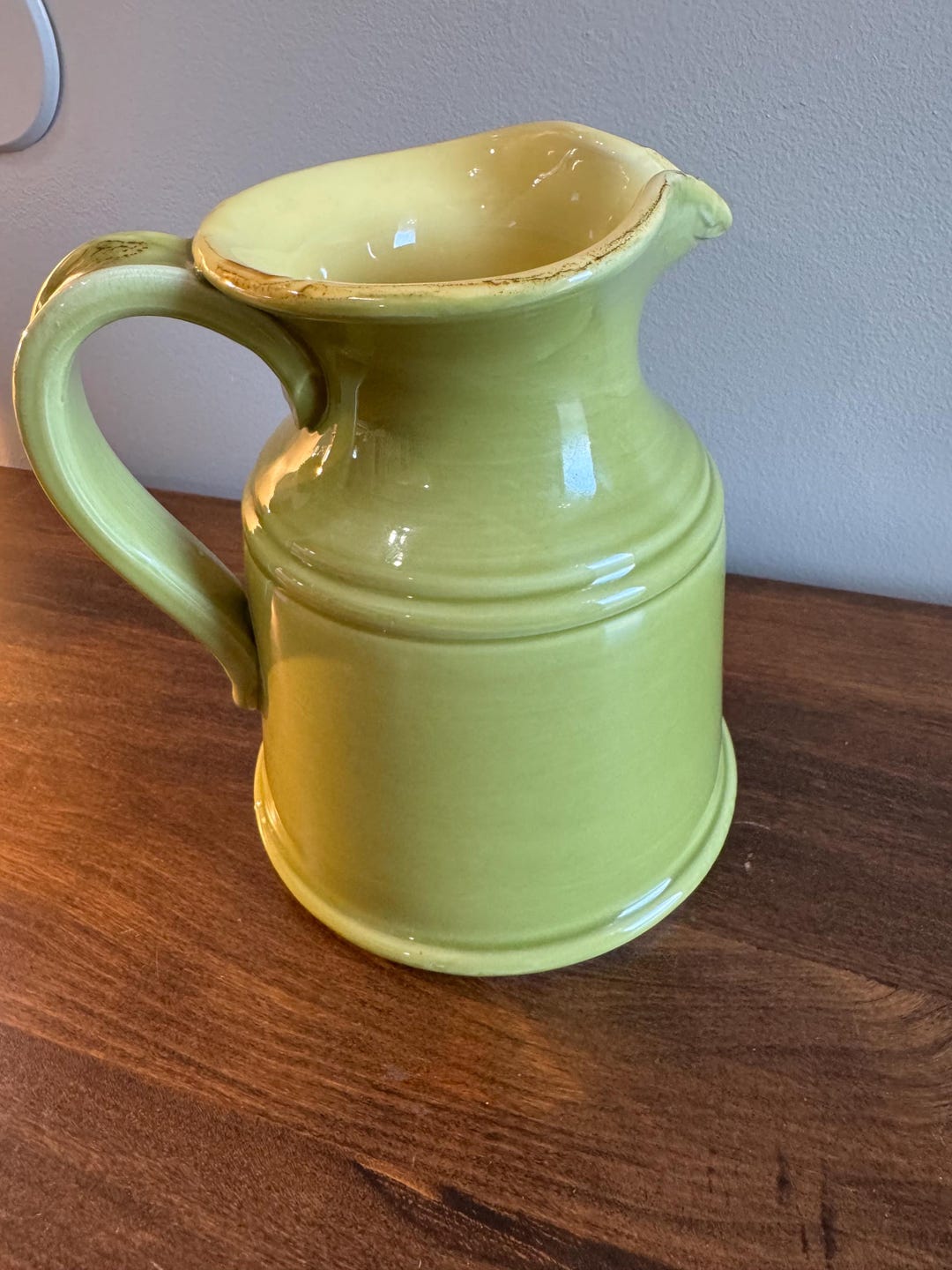 Nodo Ceramiche Green Pitcher Made in Italy 6" - Etsy