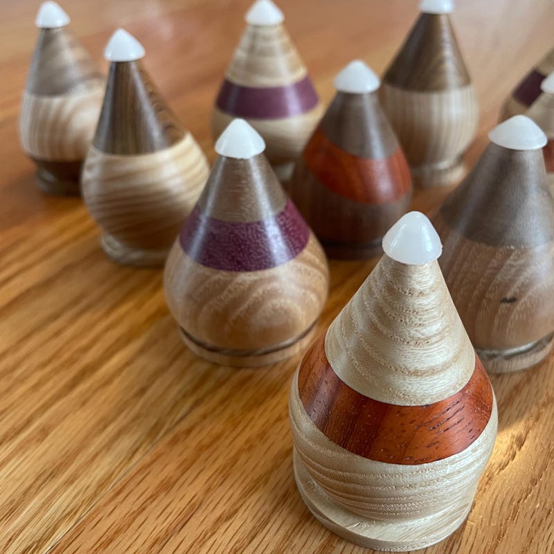Wooden Spinning Tops - Etsy
